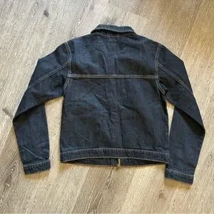 wild fable | Jackets & Coats | Nwt Xs Wild Fable Dark Wash Zip Up Denim ...